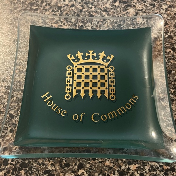 Other | The Item Is A Vintage Glass Dish With The Emblem Of The Uk ...